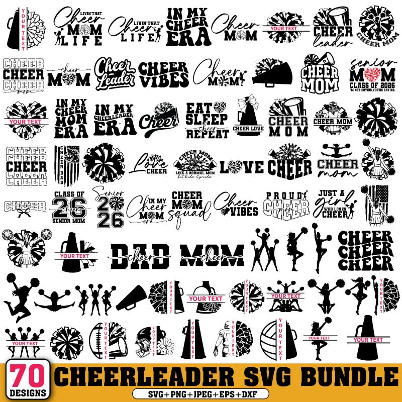 Cheerleader Tee Design - Etsy