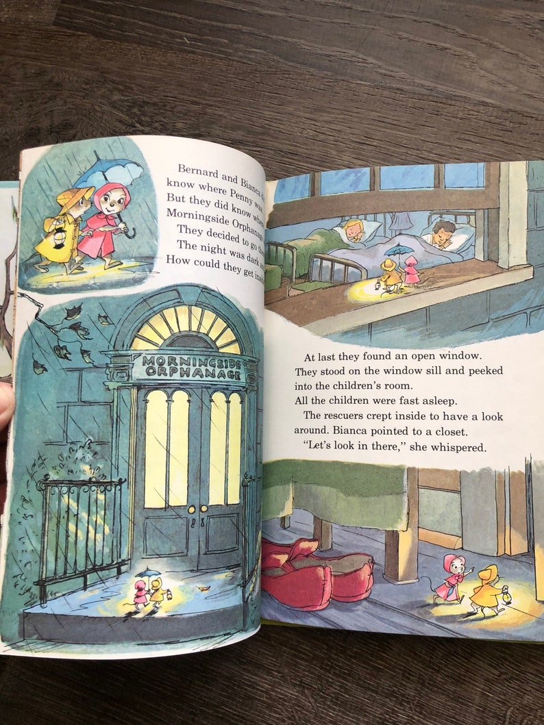 1977 Disneys the Rescuers Book - Etsy