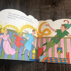 1969 Disneys Peter Pan Golden Shape Book Rare - Etsy