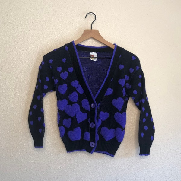 Heart Cardigan - Etsy