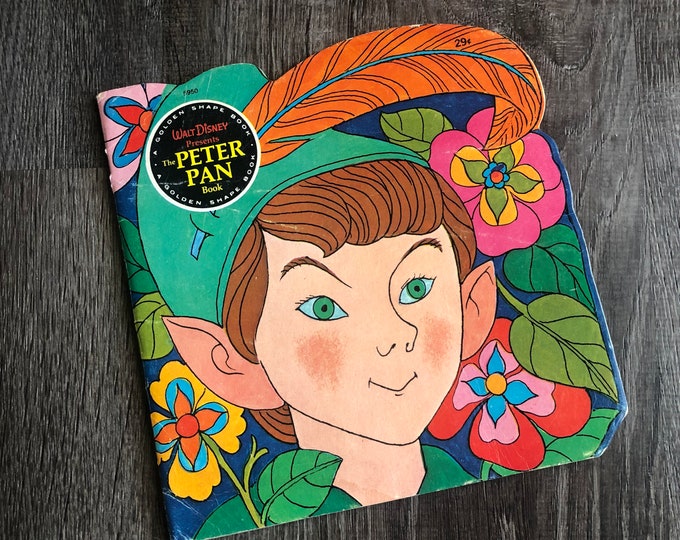1969 Disneys Peter Pan Golden Shape Book Rare - Etsy