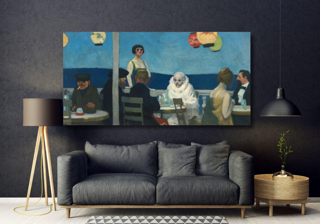 Edward Hopper Soir Bleu Ready to Hang Canvas Wall Art, Edward Hopper ...