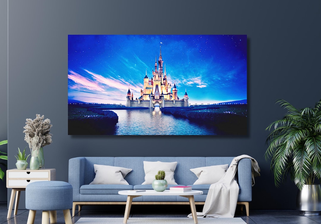 Disney Pixar Castle Ready to Hang Canvas / Quality Print Poster, Disney ...