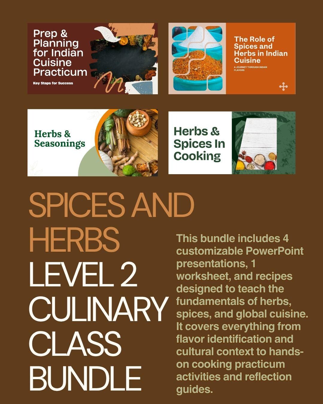 Culinary Herbs & Spices Curriculum | Indian Cooking Recipes (digital ...
