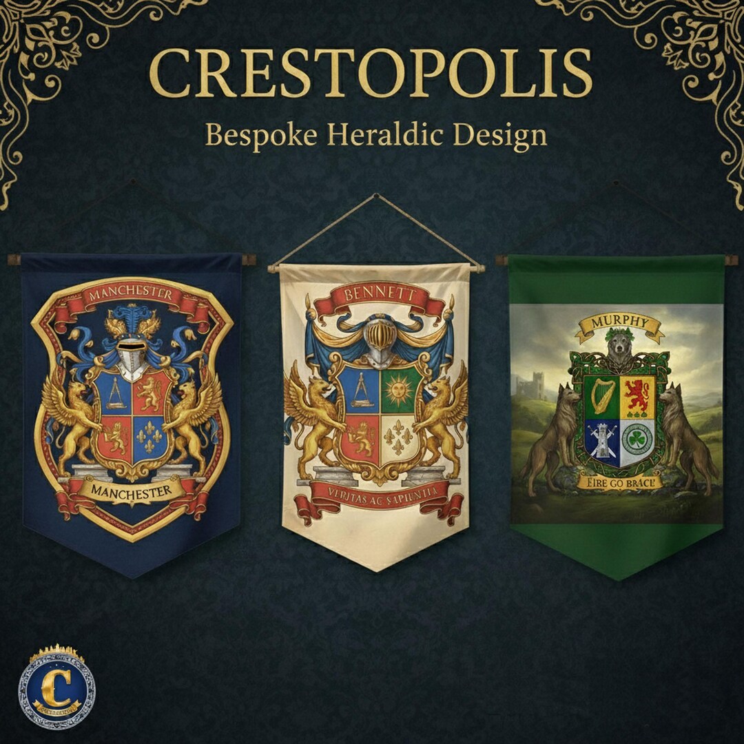 Custom Coat of Arms Design: Family Crest, Heraldic Shield (digital File ...
