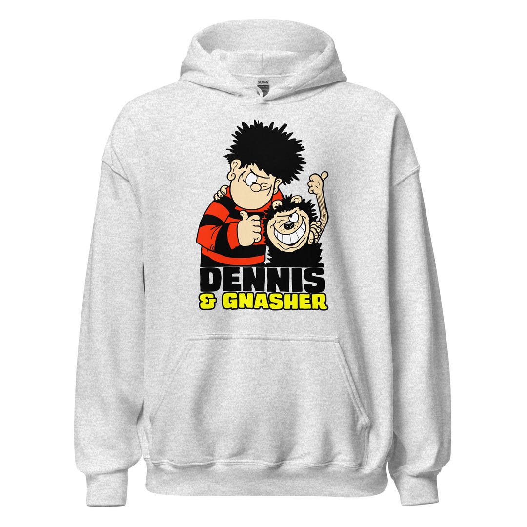 Dennis and Gnasher Hoodie Vintage Cartoon Clothing Comic Book Merch the ...