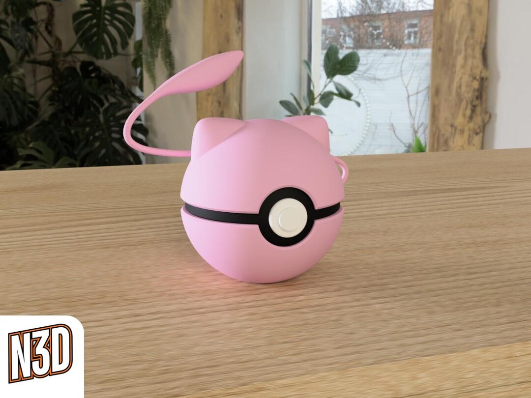 Mew #0151 Pokeball 3D Printed - Etsy