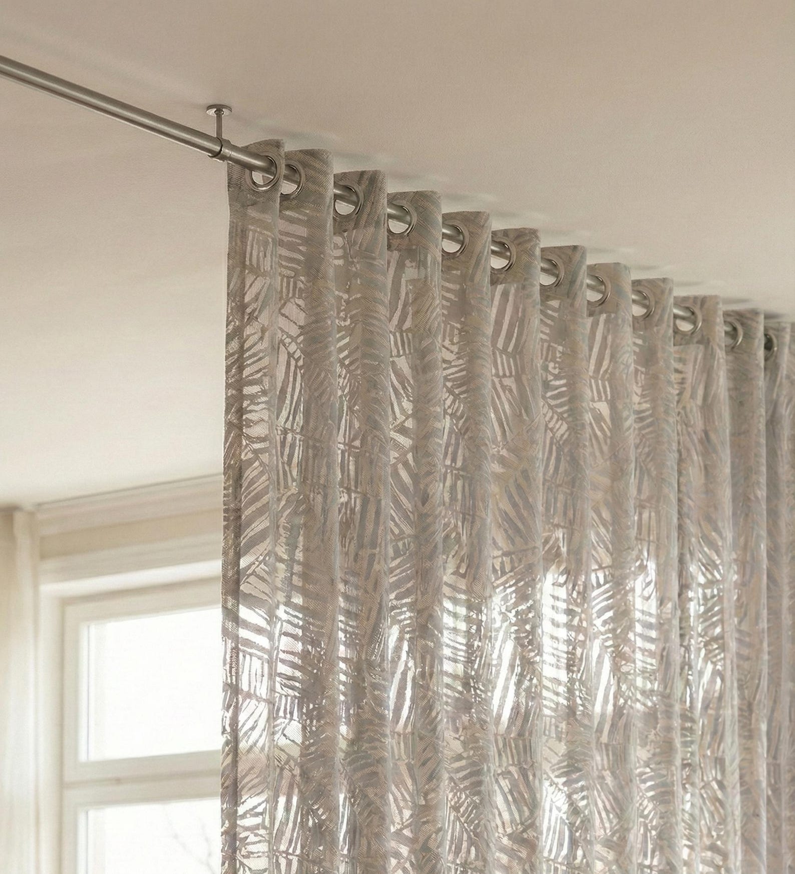 Luxury Sheer Curtains for Living Room and Bedrooms, Extra Wide Custom ...
