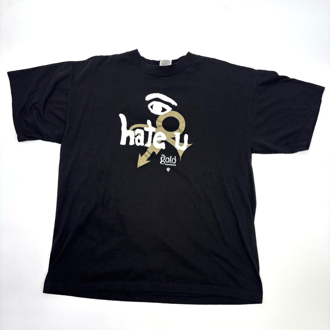 Vintage Prince T Shirt XL Eye Hate U Promo T-shirt the Gold Experience ...