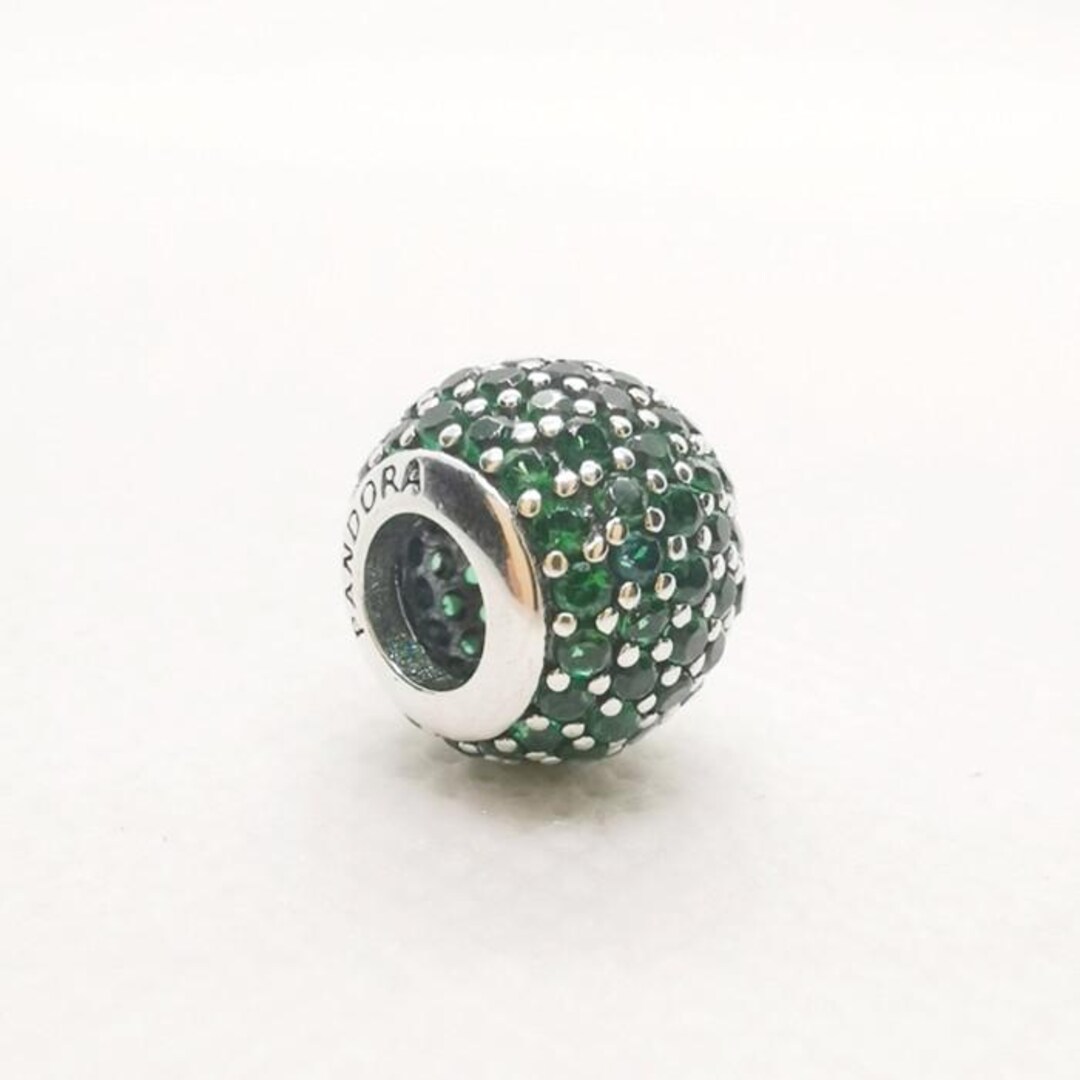 Pandora Sterling S925 Silver Dark Green Pave Lights Bead - Etsy