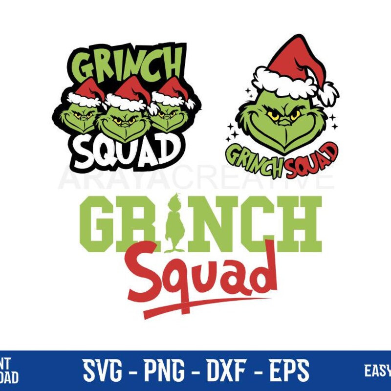 Grinch Squad Png for Shirt - Etsy