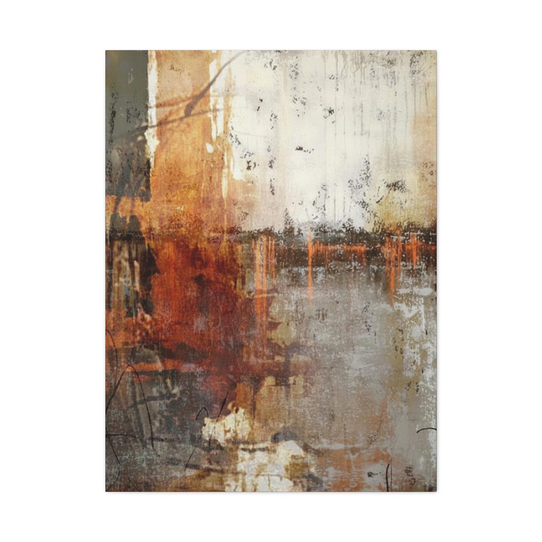 Rustic Abstract Texture Canvas - Etsy