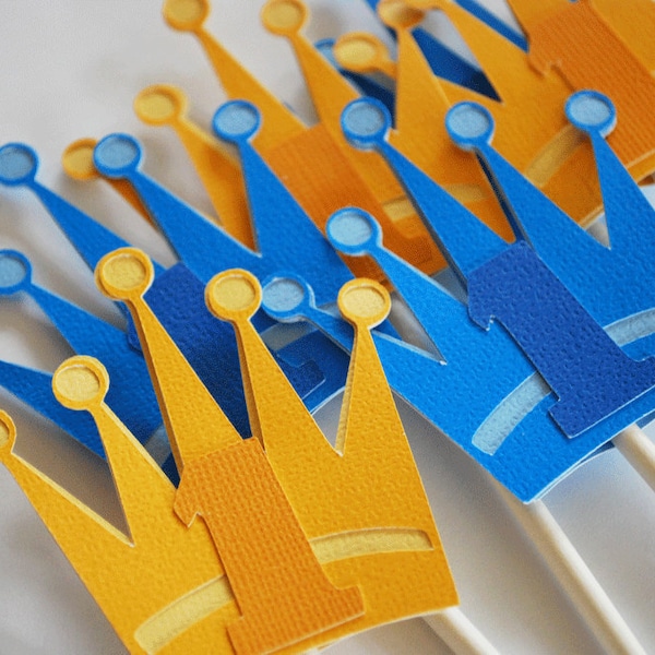 Crown Cupcake Topper - Etsy
