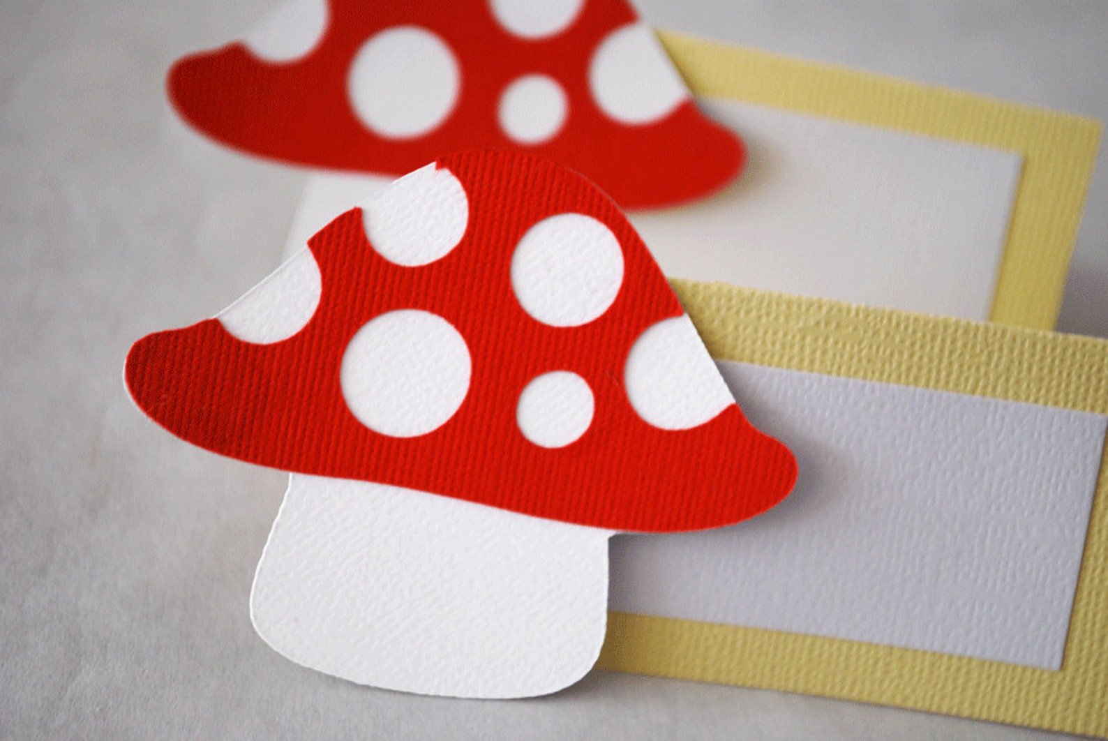 Mushroom Food Tags Place Holder Set of 12 by Your Little - Etsy
