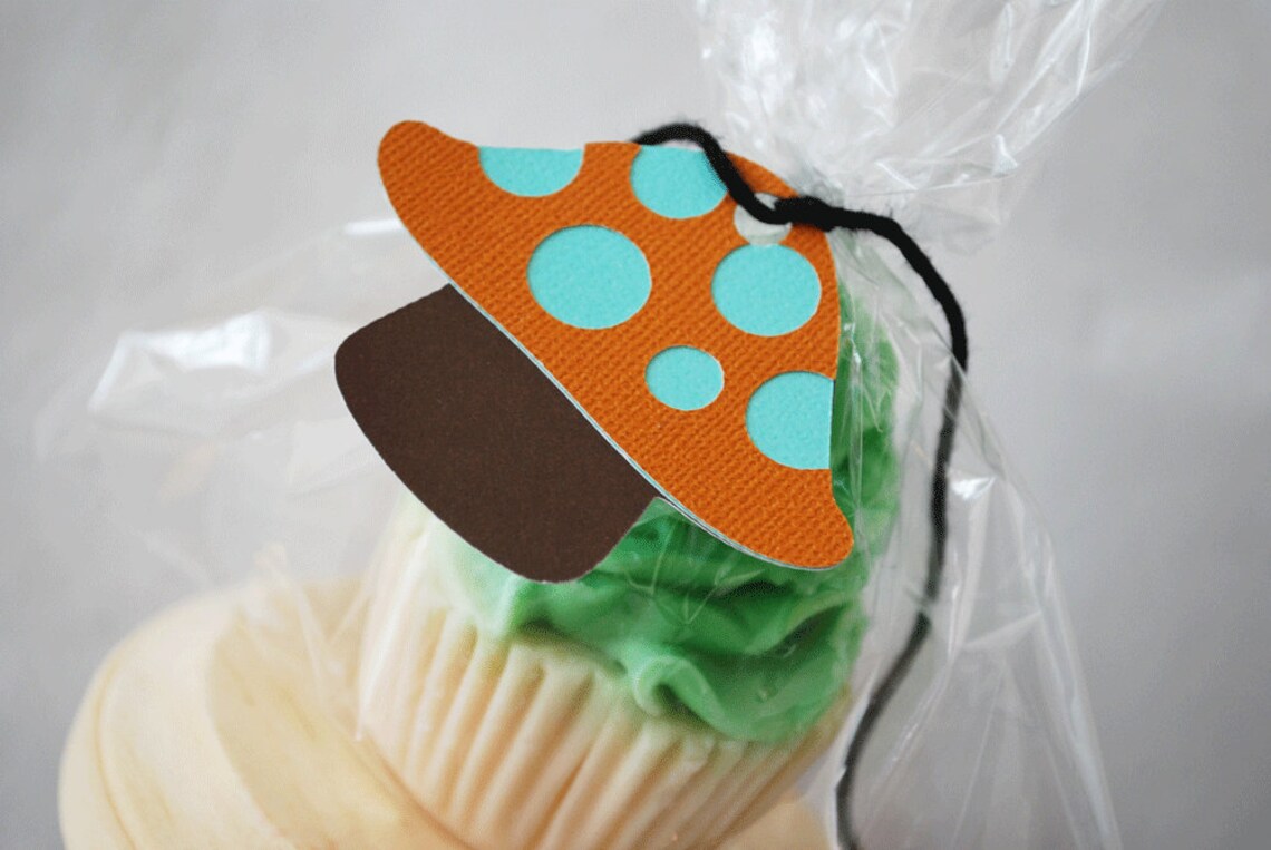 Mushroom Hang Tags in Your Choice of Color Qty 6 by Your - Etsy