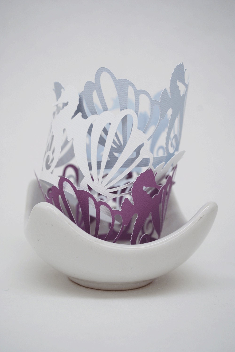 Seahorse and Shell Cupcake Wrappers in Your Choice of Color - Etsy