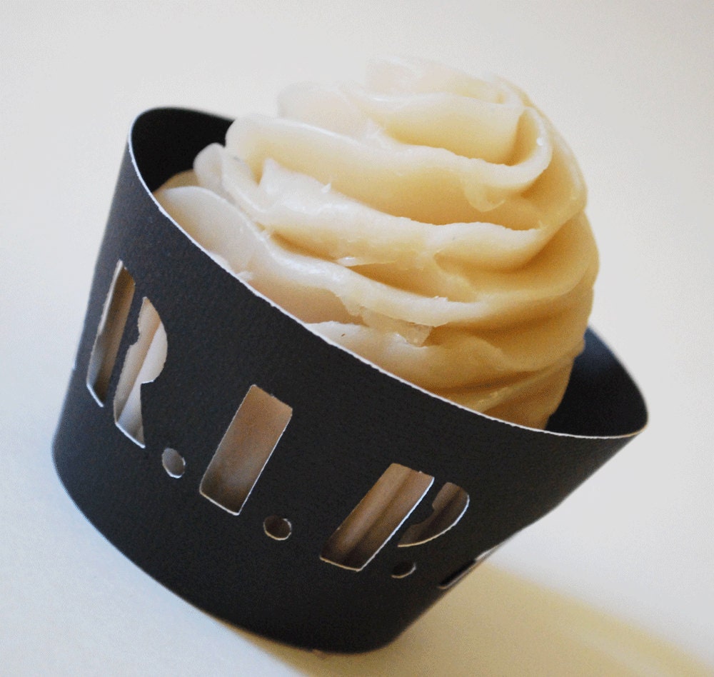 Halloween RIP Cupcake Wrappers in Your Choice of Color Qty 12 by Your ...