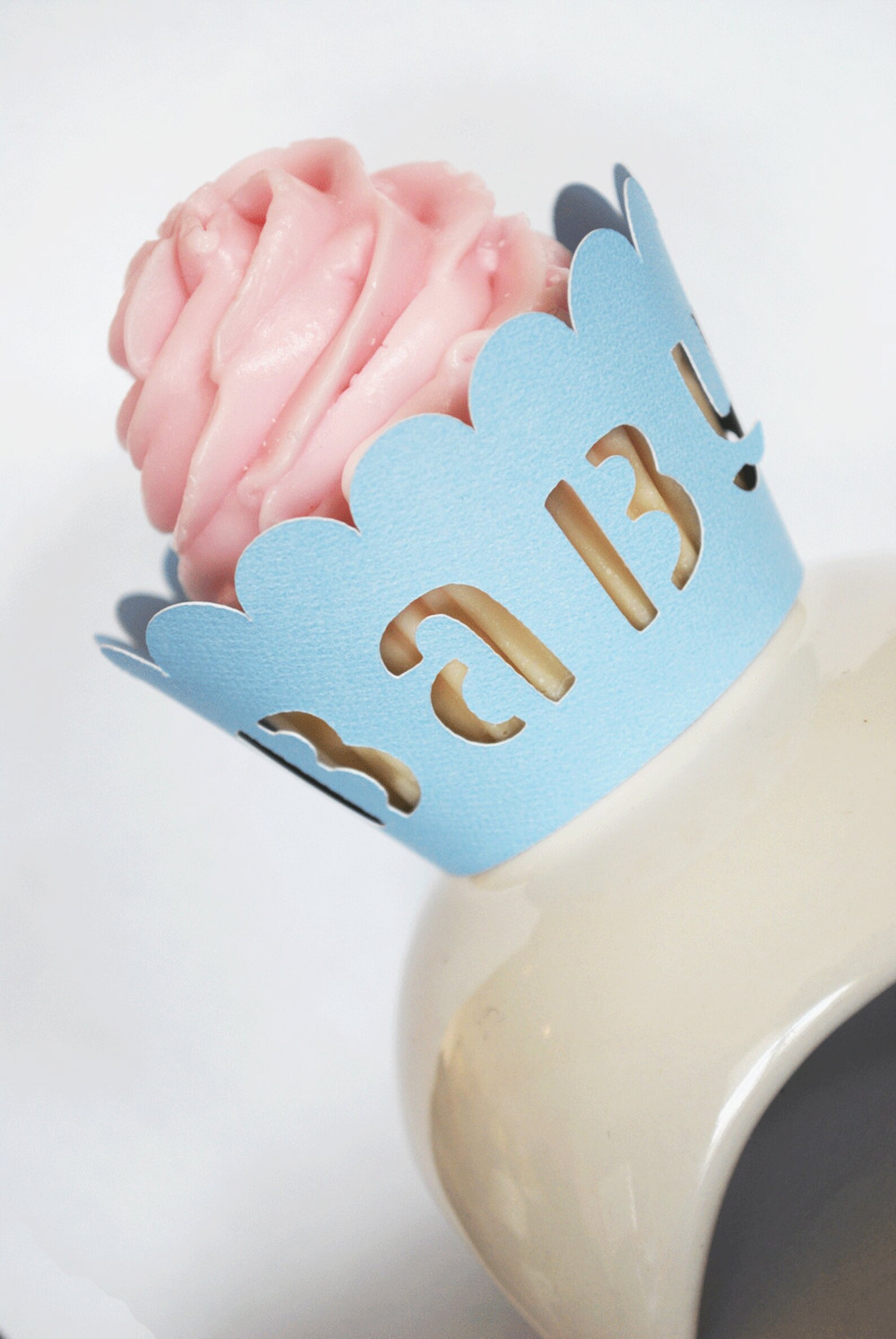 Baby Shower Cupcake Wrappers in Your Choice of Color Qty 12 by - Etsy