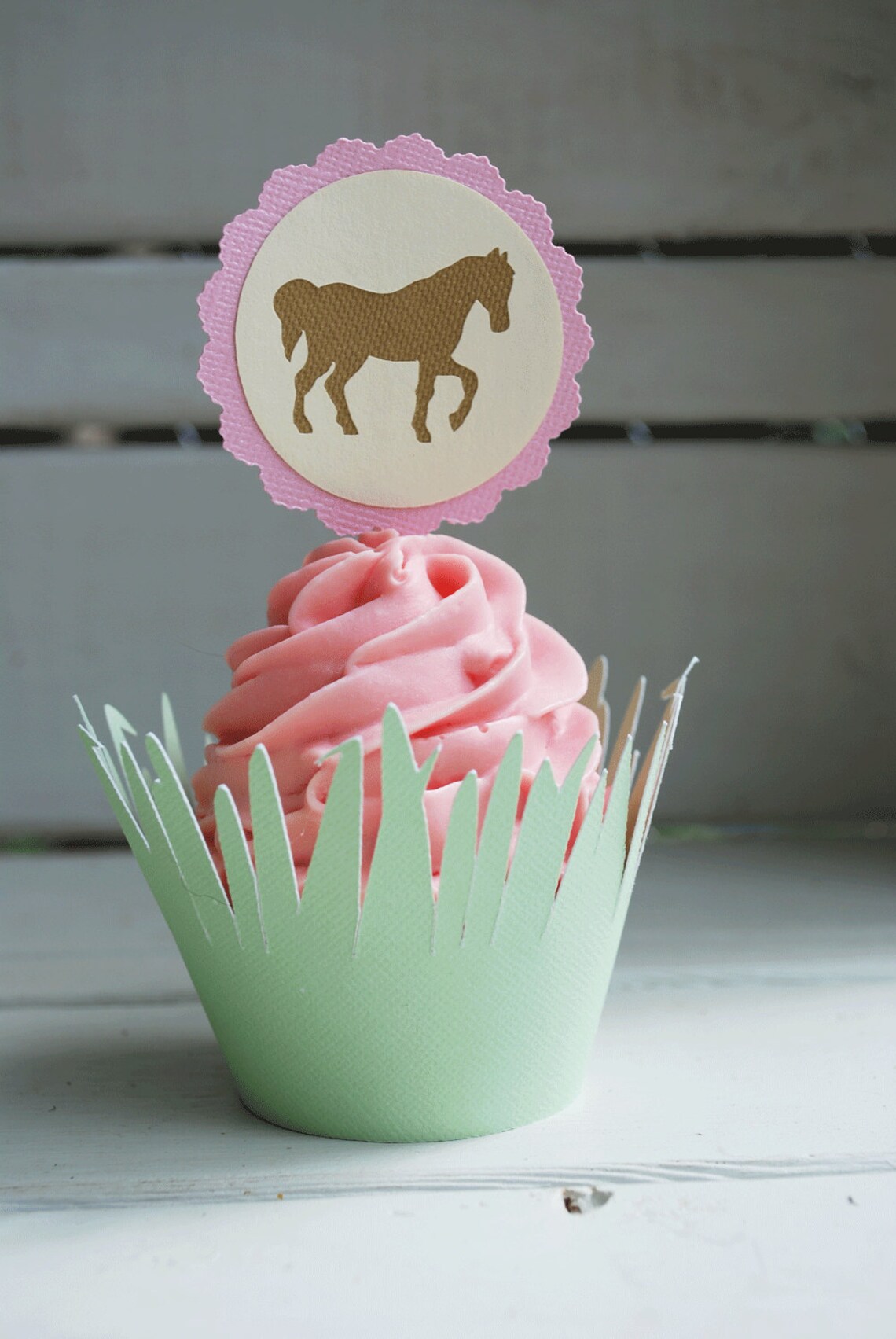 Vintage Pony Cupcake Toppers in Your Choice of Color Qty 12 - Etsy