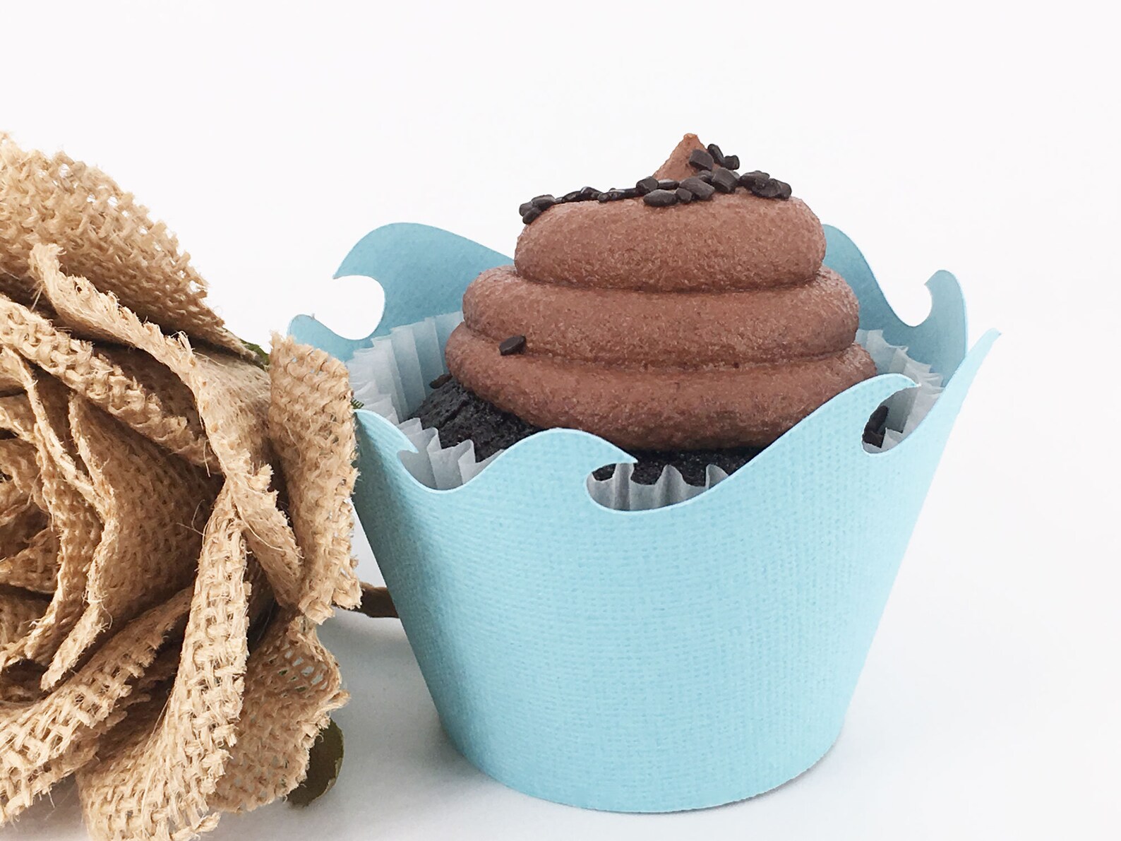 Wave Cupcake Wrappers in Your Choice of Color Qty 12 by Your - Etsy