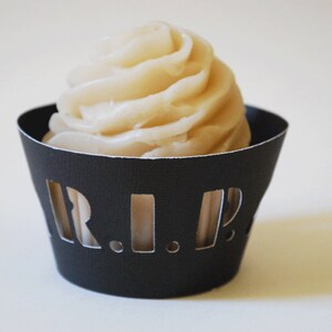 Halloween RIP Cupcake Wrappers in Your Choice of Color Qty 12 by Your ...