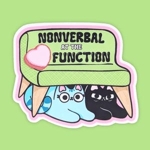 Neurospicy Cat Sticker Pack (3 Heavy Duty Vinyl Stickers ...