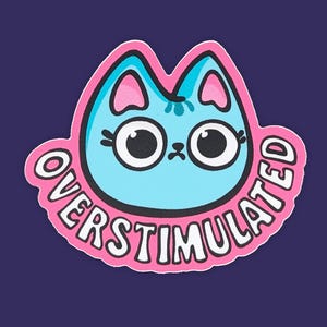 Neurospicy Cat Sticker Pack (3 Heavy Duty Vinyl Stickers ...