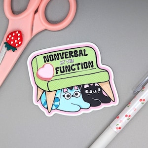 Neurospicy Cat Sticker Pack (3 Heavy Duty Vinyl Stickers ...