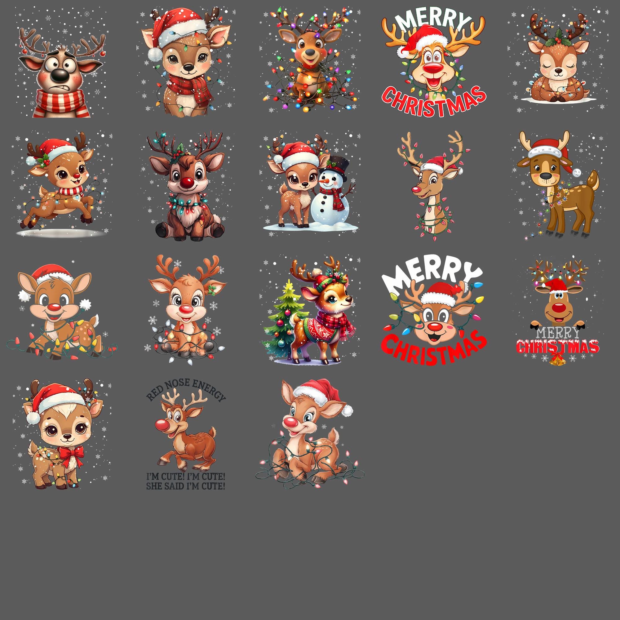 Funny Rudolph PNG – Red Nose Reindeer Santa Christmas Holiday Humor ...
