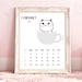 Printable 2026 Calendar for Kids and Cat Lovers- Cute Cats in a Cup ...