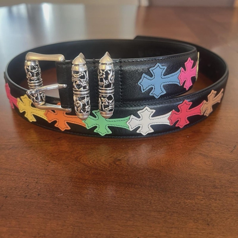 Rainbow Chrome Hearts - Etsy
