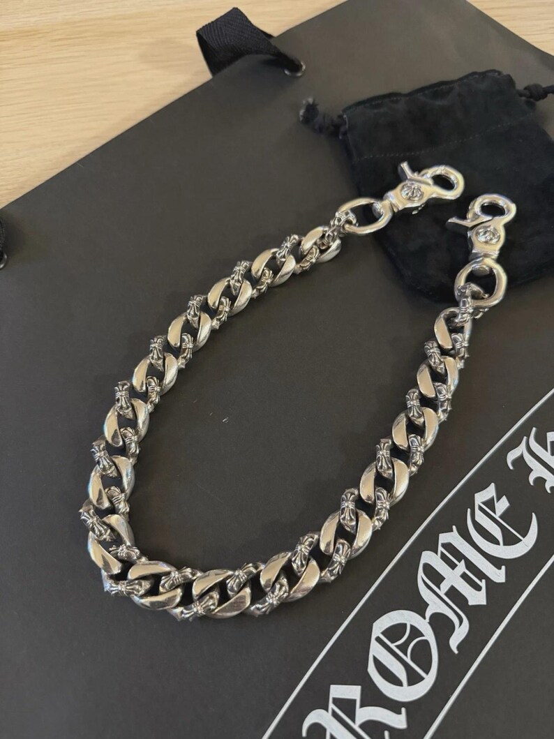 Chrome Hearts Cross Cuban Link Wallet Chain 20 Inches - Etsy New Zealand