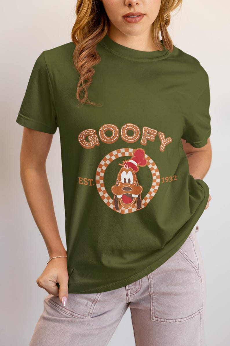 Disney Goofy Gingerbread DTF Transfer, Holiday Shirt Print - Etsy