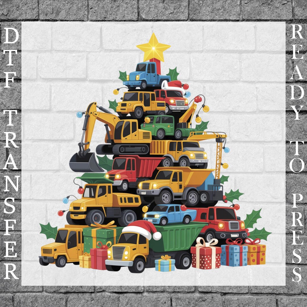 Christmas Tree DTF Transfer: Retro Girly Holiday Design - Etsy
