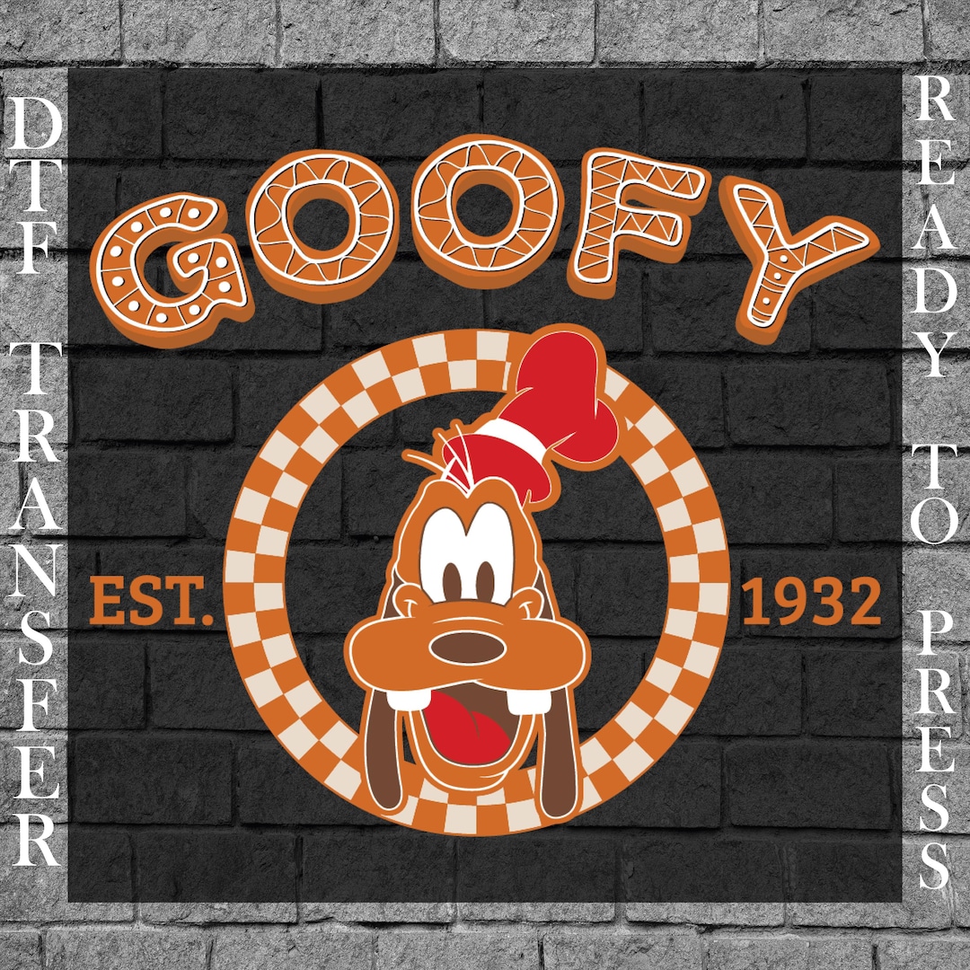 Disney Goofy Gingerbread DTF Transfer, Holiday Shirt Print - Etsy