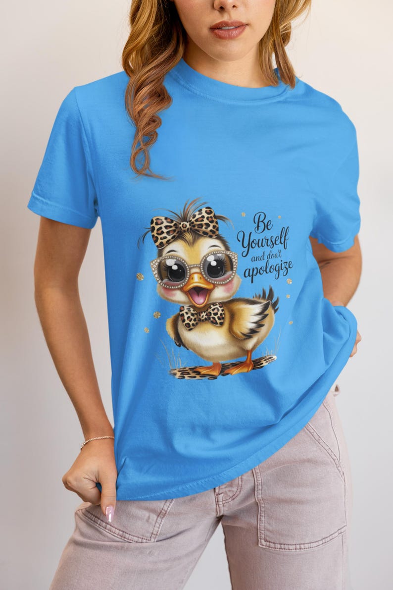 Be Yourself and Don't Apologize, Funny Duck Dtf Transfer, Shirt Design ...
