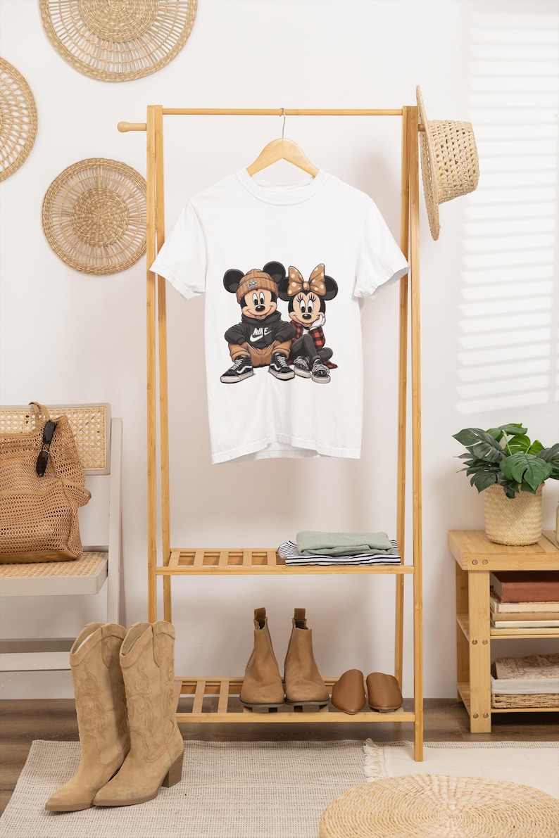 Mickey and Minnie Mouse DTF Transfer: Safari Shirt Design - Etsy