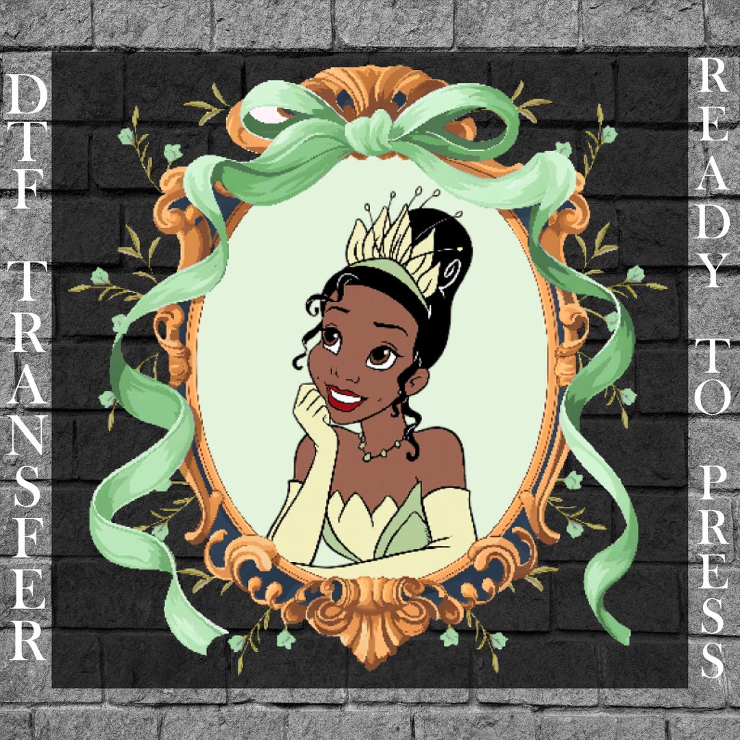 Princess Tiana DTF Transfer, Ready to Press - Etsy
