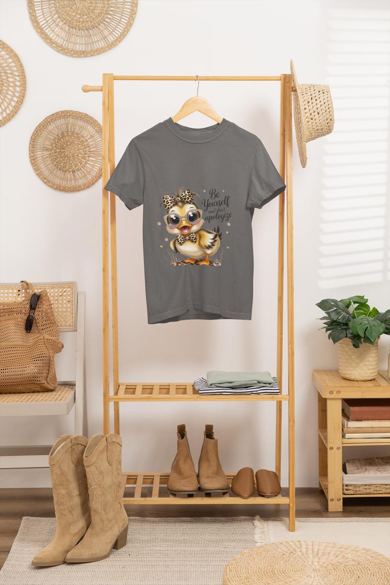 Be Yourself and Don't Apologize, Funny Duck Dtf Transfer, Shirt Design ...