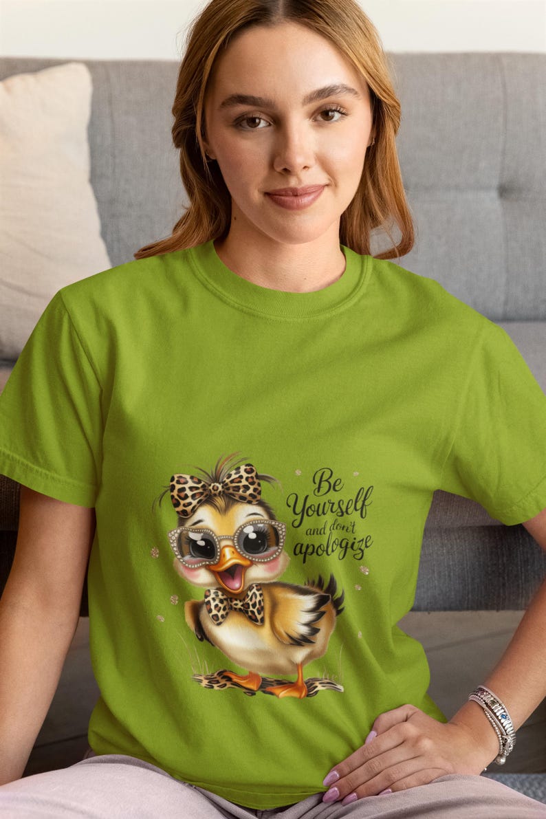 Be Yourself and Don't Apologize, Funny Duck Dtf Transfer, Shirt Design ...
