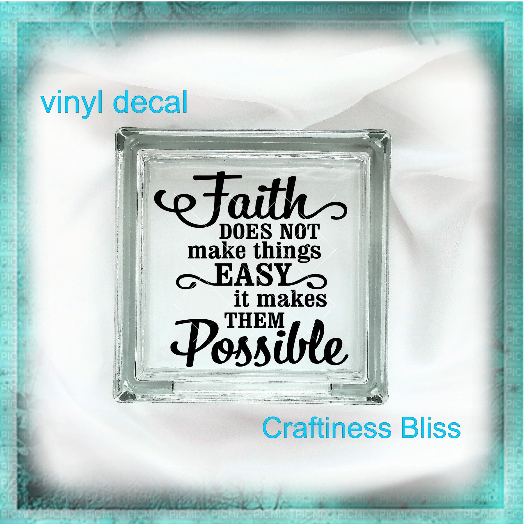 DIY Faith Does Not Make Things Easy It Makes Them Possible DIY | Etsy