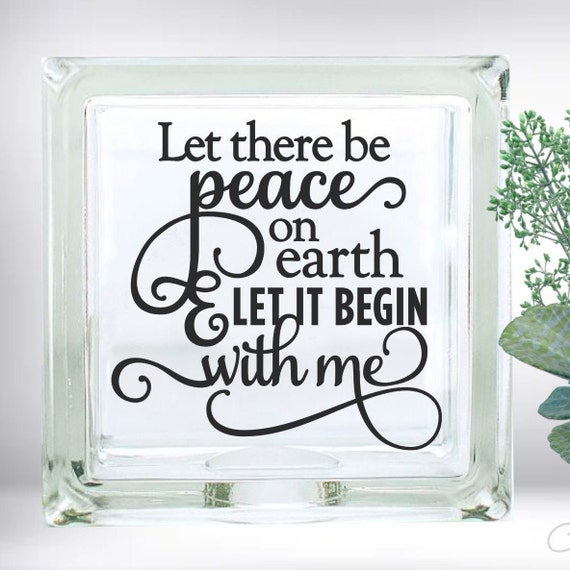 DIY Let There Be Peace on Earth Let It Begin With Me DIY - Etsy