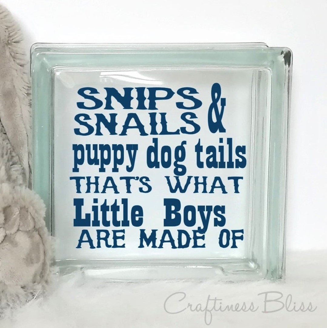 DIY Snip Snails Puppy Dog Tails That's What Little Boys - Etsy