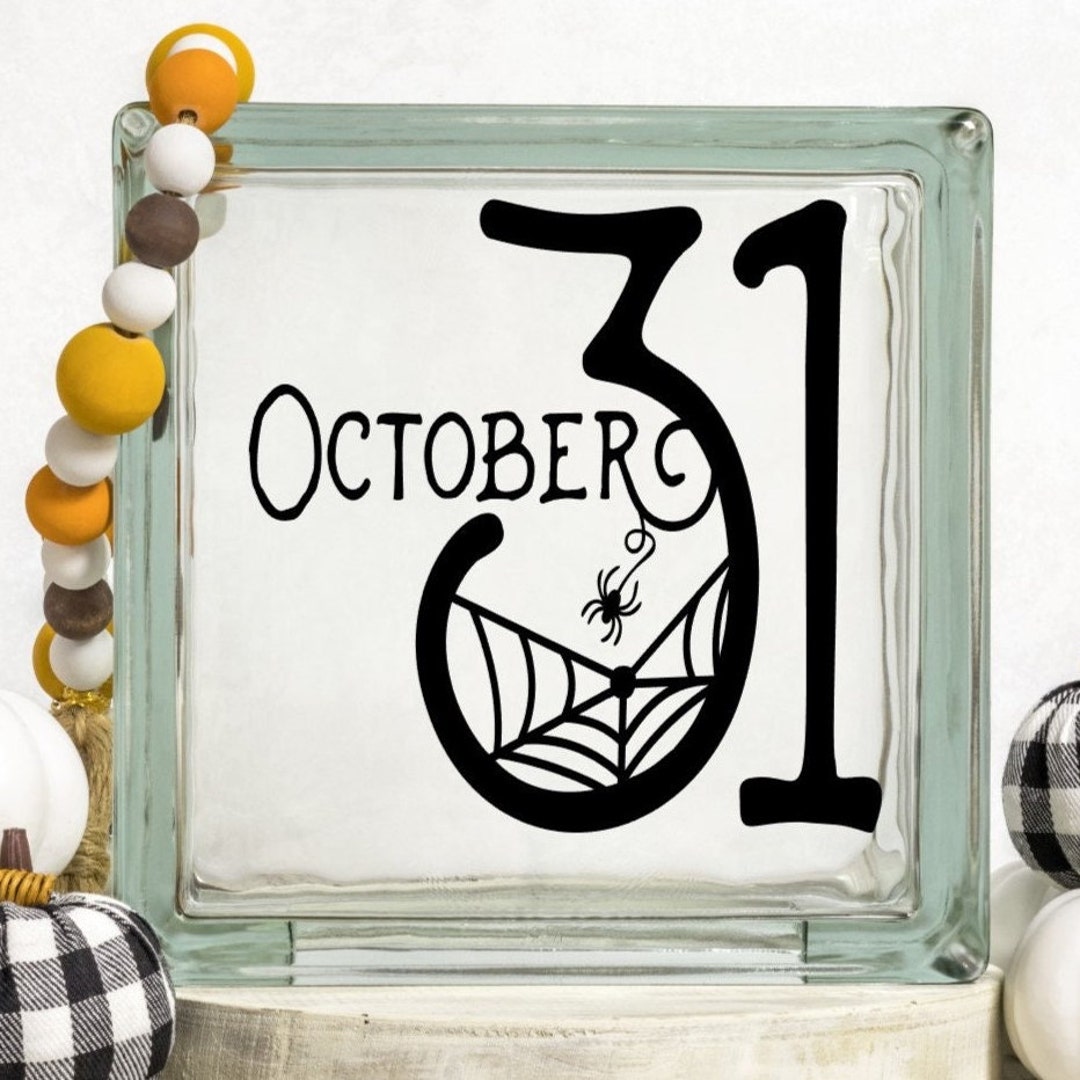 DIY Halloween October 31 St Prop Decor Custom Vinyl Decal - Etsy