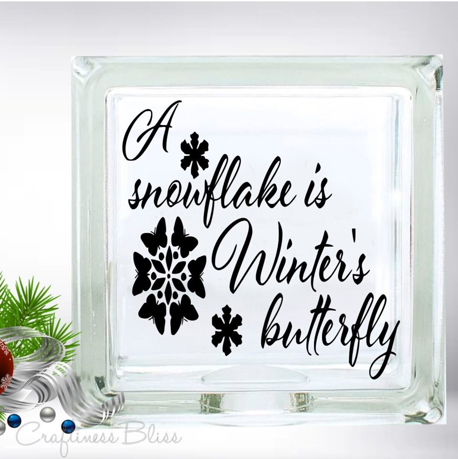 DIY A Snowflake is Winter's Butterfly Christmas Custom - Etsy