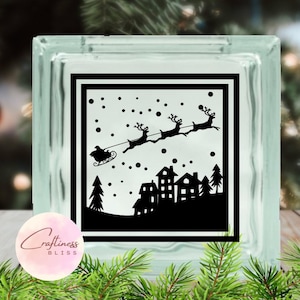 Car Custom Santa Sleigh Decal - Etsy