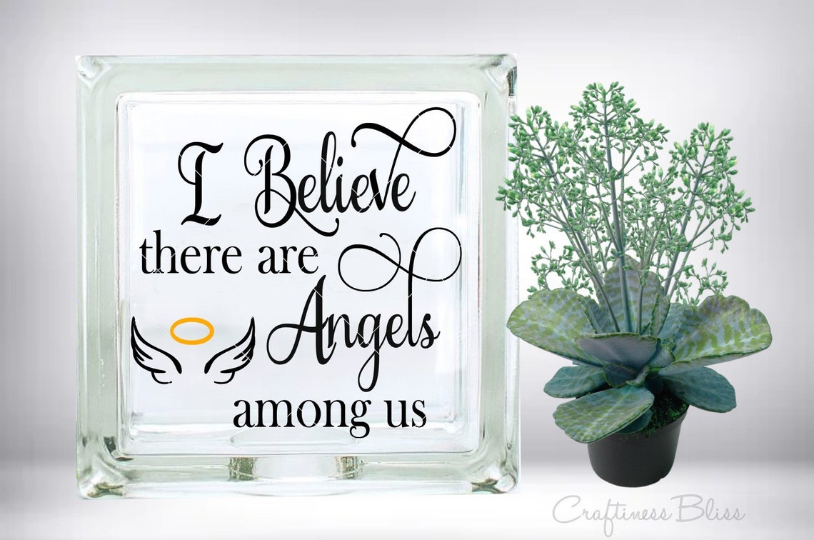 I Believe There Are Angels Among Us Inspirational Quote Diy Etsy Ireland