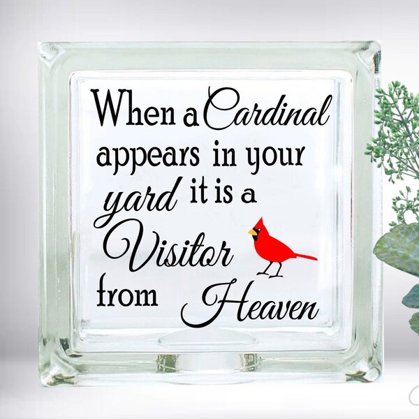 Cardinal Glass Block - Etsy