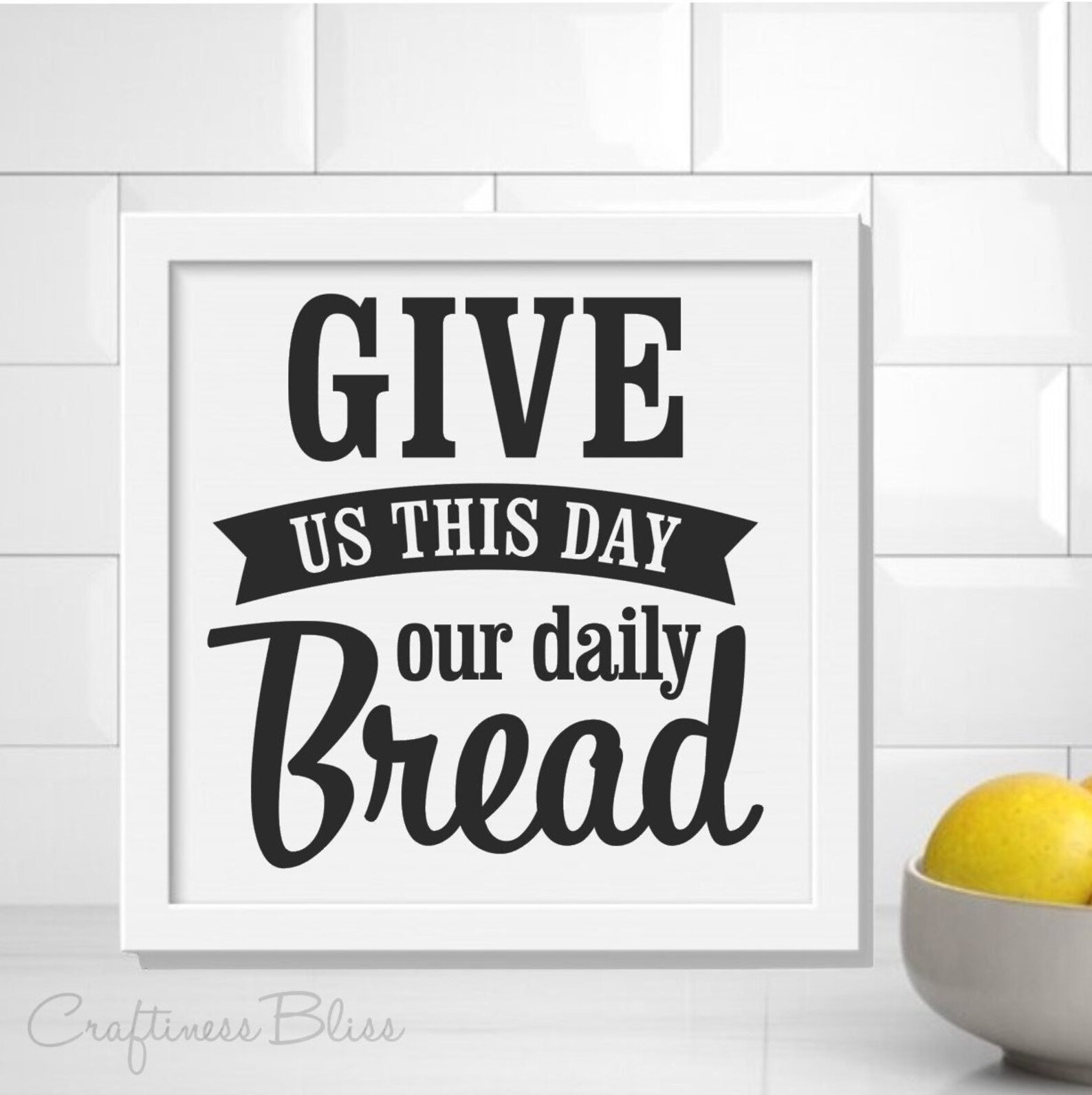 DIY Give Us This Day Our Daily Bread Kitchen DIY Custom Vinyl - Etsy
