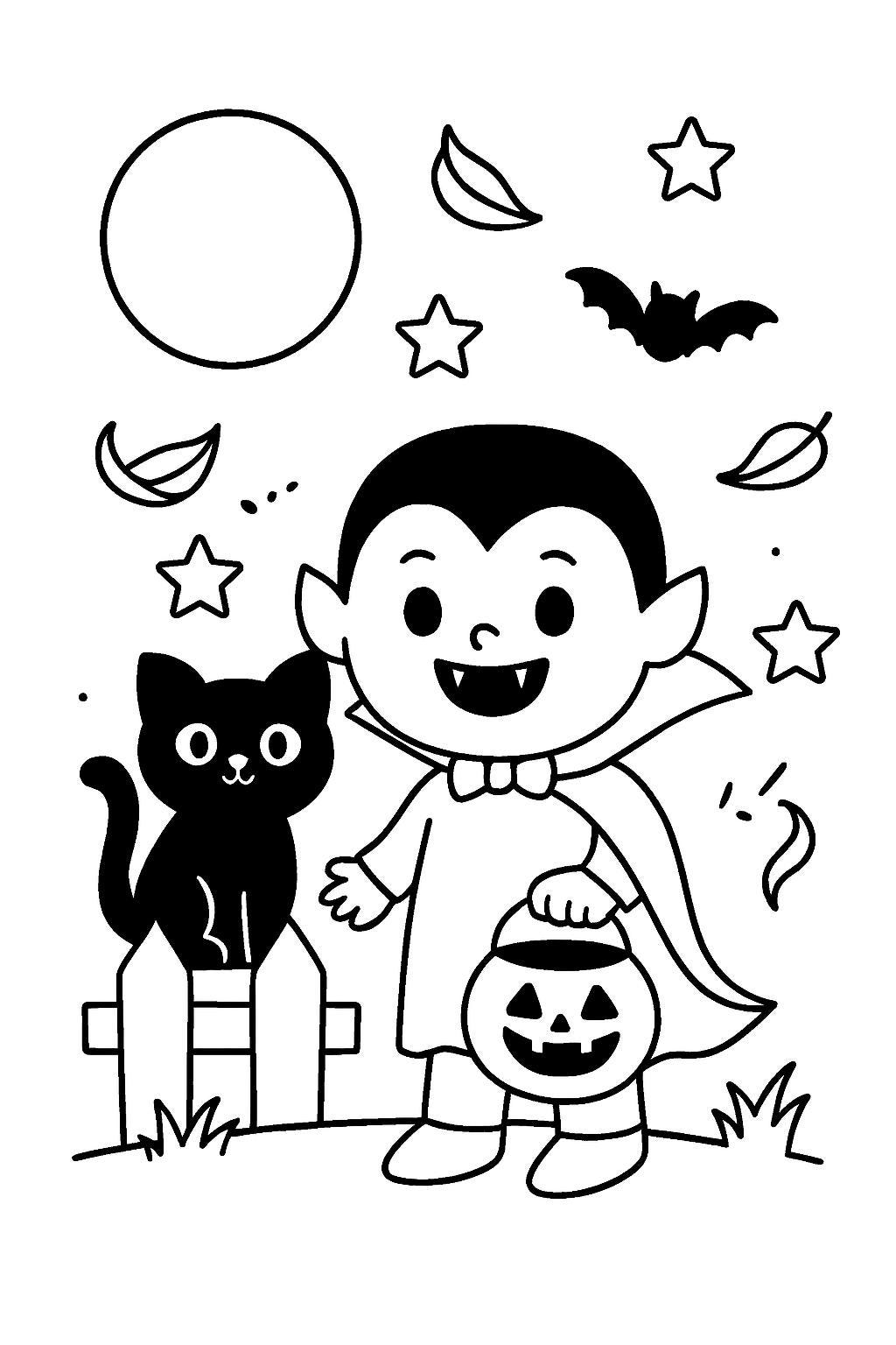 Kids Halloween Coloring Book - Printable PDF Spooky Fun Activity for ...